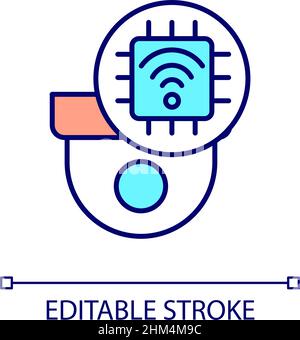 Web camera sensor icon. Outline web camera sensor vector icon for web ...