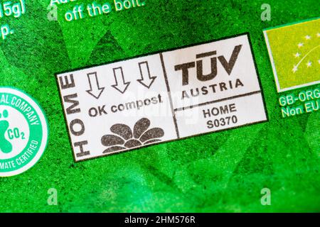 Home OK compost TUV Austria S0050 symbols with logo of standard ...