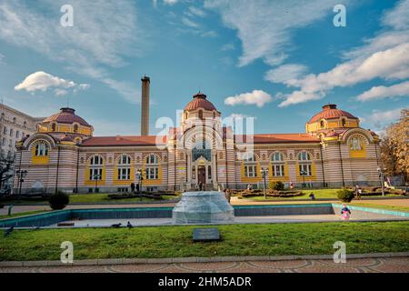 Mineral Baths building in Sofia, Bulgaria; mineral water springs Stock ...