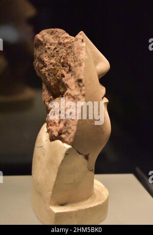 Clay sculpture moai statues Stock Photo - Alamy