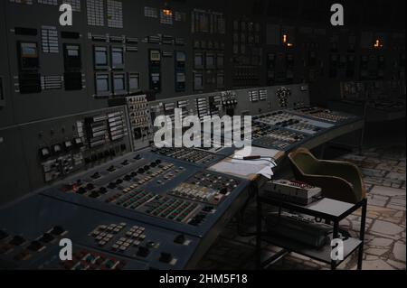 Buttons, dials, lights, indicators and displays are still functional in ...