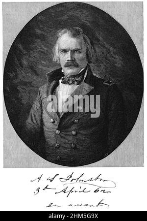 Albert Sidney Johnston (1803-1862) American Confederate (southern ...