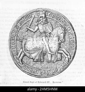 Great seal of Edward IV Stock Photo - Alamy