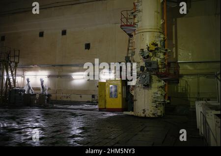 The biological shield and reactor hall of reactor 3 at the Chernobyl ...