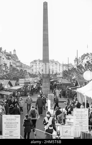 STRASBOURG, FRANCE - December 2021 - Christmas tree decorations in ...