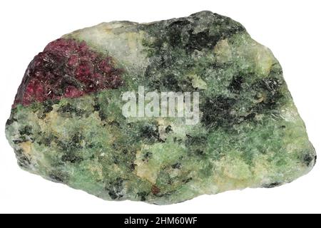anyolite from Tanzania isolated on white background Stock Photo - Alamy