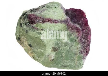 anyolite from Tanzania isolated on white background Stock Photo - Alamy
