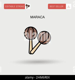 maraca instrument isolated icon Stock Vector Image & Art - Alamy