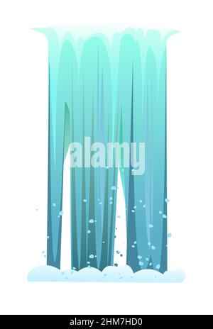 Rapid water flow nature scene illustration Stock Vector Image & Art - Alamy