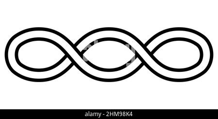Infinity vector logo. Triple logo Stock Vector Image & Art - Alamy