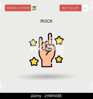 Natural stone. Landscape element. Gray cartoon boulder Stock Vector ...