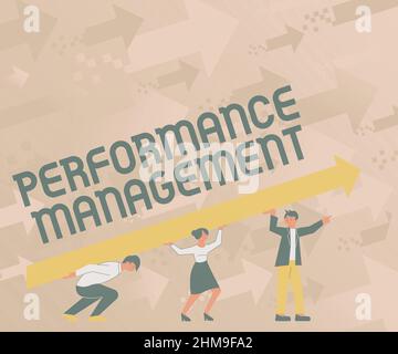 Conceptual caption Performance Management. Concept meaning Improve ...