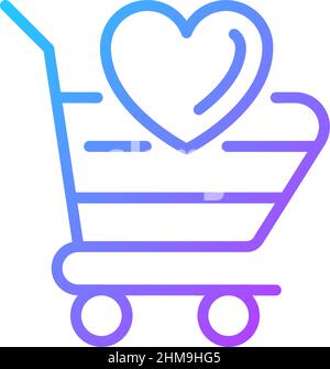 Bookmark gradient linear vector icon Stock Vector Image & Art - Alamy