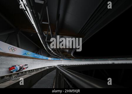 Trinity Ellis of Canada competes during the Eberspacher Luge World Cup ...