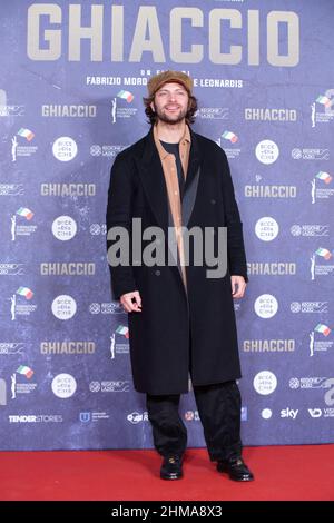 (2/7/2022) Italian actor Alessandro Borghi attends the premiere of film ...