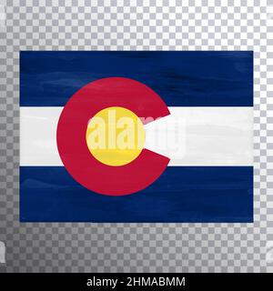 Colorado state flag, Colorado flag transparent background Stock Photo ...