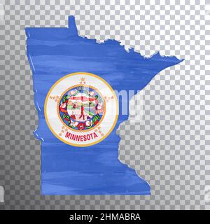 Minnesota state flag, Minnesota flag transparent background Stock Photo ...