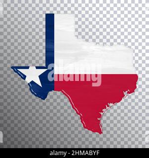 Texas state flag, Texas flag transparent background Stock Photo - Alamy