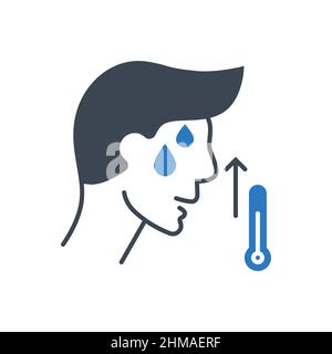 High body temperature related vector icon Stock Vector Image & Art - Alamy