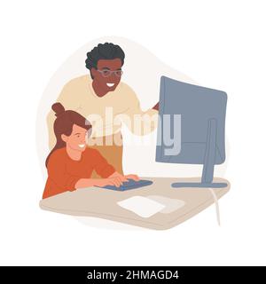 Science tutor isolated cartoon vector illustration Stock Vector Image ...