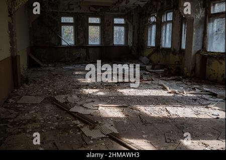 The once secret Soviet Duga radar facility near Chernobyl contains ...