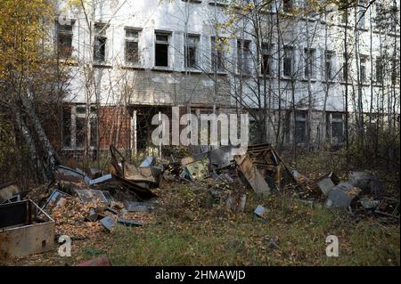 The once secret Soviet Duga radar facility near Chernobyl contains ...