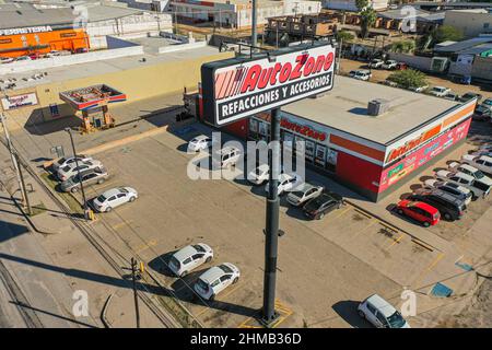 Vista aea de Autozone tienda de auto partes,Industria automotriz ...
