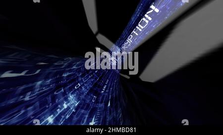 Driving through the encrypted data tunnel Stock Photo - Alamy