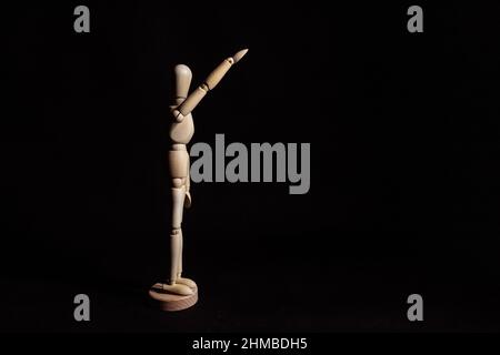 Saluting figure. Symbol of neo-Nazism Stock Photo - Alamy
