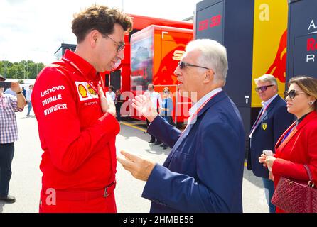 Piero Ferrari and BINOTTO Mattia, Chief Operating & Chief Technical ...