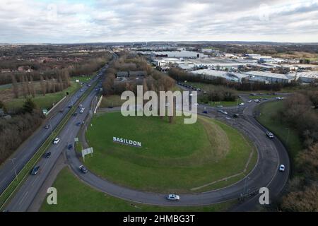 aerial view of A127 Stock Photo - Alamy