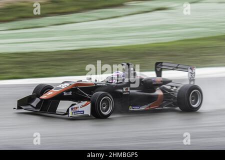 Euro formula open racing of fast cars in the circuit of Barcelona ...