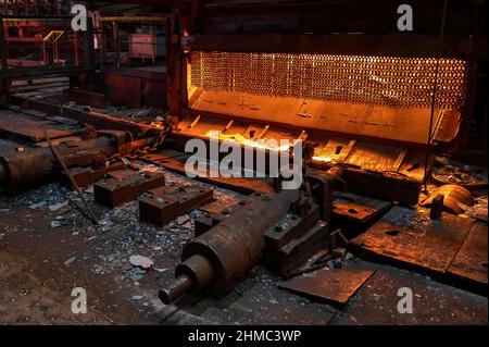 Metallurgical furnace for heating steel ingots Stock Photo - Alamy