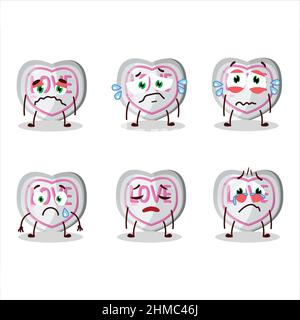 Crying lollipop with sprinkles mascot cartoon Stock Vector Image & Art ...