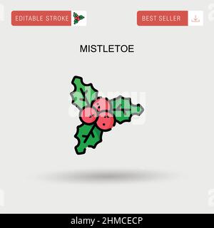 Mistletoe Simple vector icon Stock Vector Image & Art - Alamy