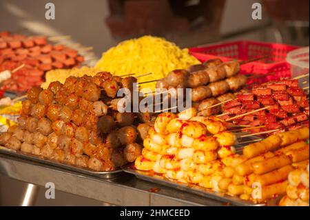 A street food, traditional barbecued meatballs Stock Photo - Alamy