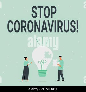 Conceptual display Stop Coronavirus. Business approach Disease ...