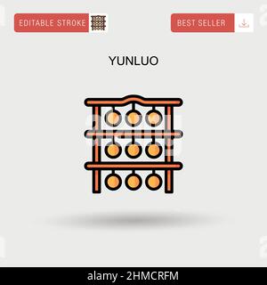Isolated yunluo. Musical instrument Stock Vector Image & Art - Alamy