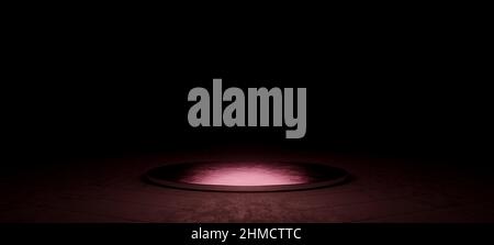 High Technology Alien Room Glowy Blush Blue Colors Futuristic ...