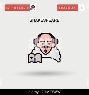 William Shakespeare cartoon illustration Stock Vector Image & Art - Alamy