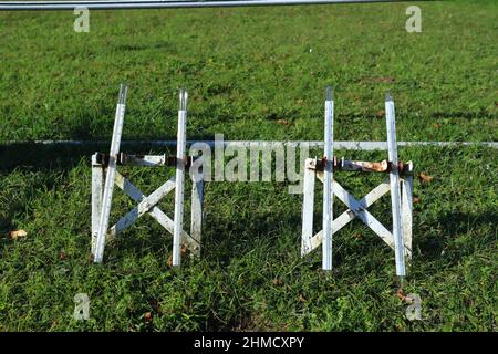 A meteorological thermometers for measuring ground temperature. This ...