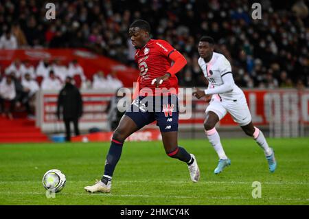 Timothy Weah of Paris Saint-Germain celebrates after scoring PSG's ...
