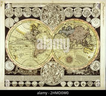 High Quality Antique World Map 1663-1724 , Illustration Stock Photo - Alamy