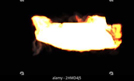 Spreading fire with 3d render flame textures. Consequences of surge of ...