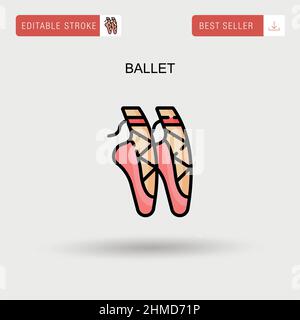 Ballet-1 Simple vector icon Stock Vector Image & Art - Alamy