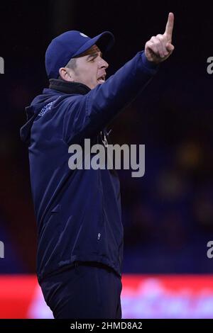 OLDHAM, UK. FEB 8TH Joey Barton (Manager) of Bristol Rovers during the ...