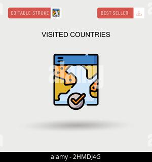 World tourism icon. Simple illustration of world tourism vector icon ...