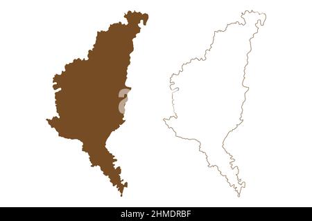 Antiparos island (Hellenic Republic, Greece, Greek island) map vector ...