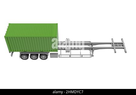 empty truck goods 3d image Stock Photo - Alamy