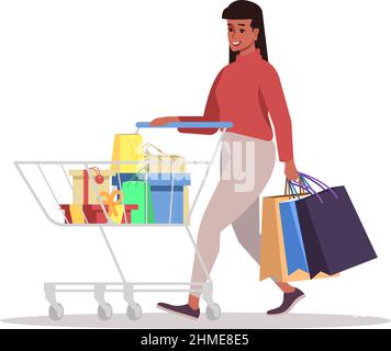 Black bag semi flat color vector object Stock Vector Image & Art - Alamy